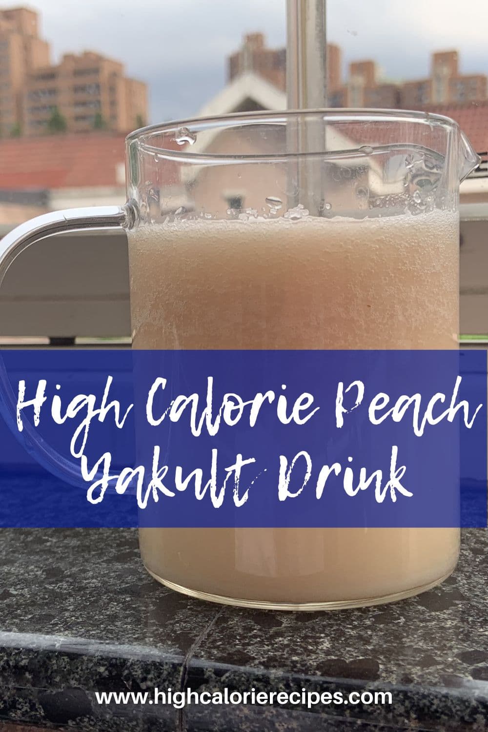 Delicious Peach Yakult Recipe - High Calorie Recipes